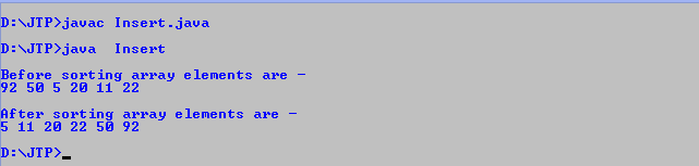 Insertion Sort - Tpoint Tech