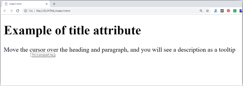 HTML Attributes - Tpoint Tech