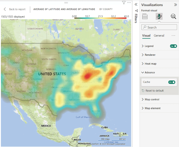 Power BI Heat Map- Javatpoint